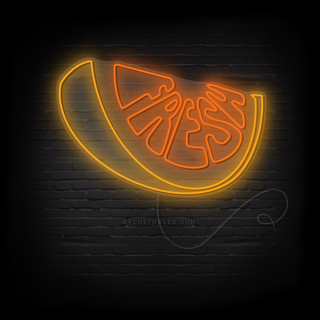 Fresh Orange Slice LED Neon Sign – My Custom LED