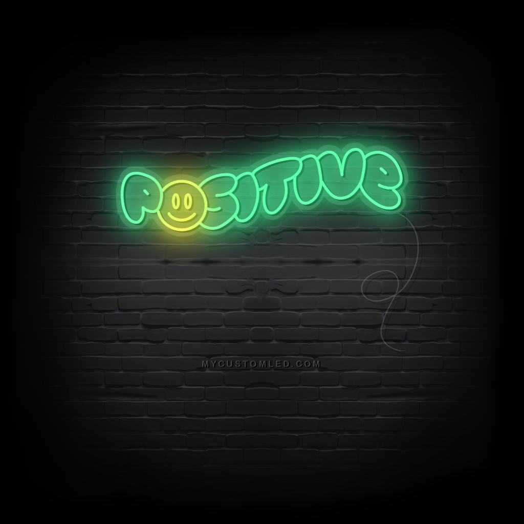 Positive Smile LED Neon Sign – My Custom LED