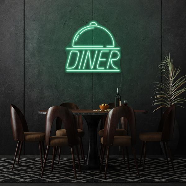 Diner On A Silver Platter LED Neon Sign – My Custom LED